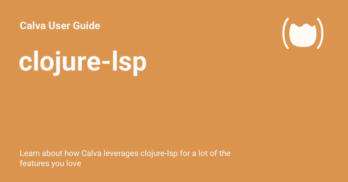 clojure-lsp - Calva User Guide clojure-lsp - Calva User Guide