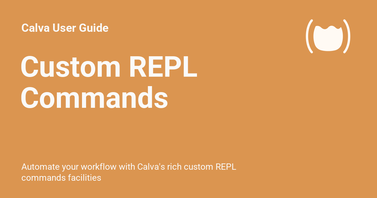 Custom Repl Commands Calva User Guide