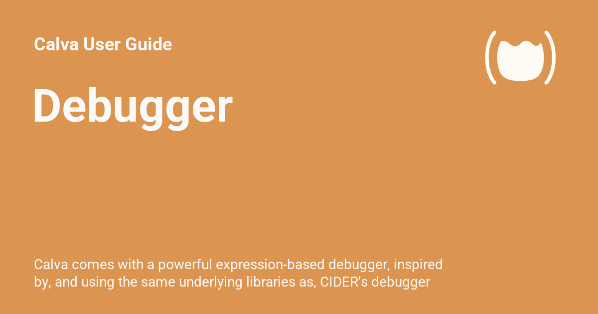 Debugger - Calva User Guide