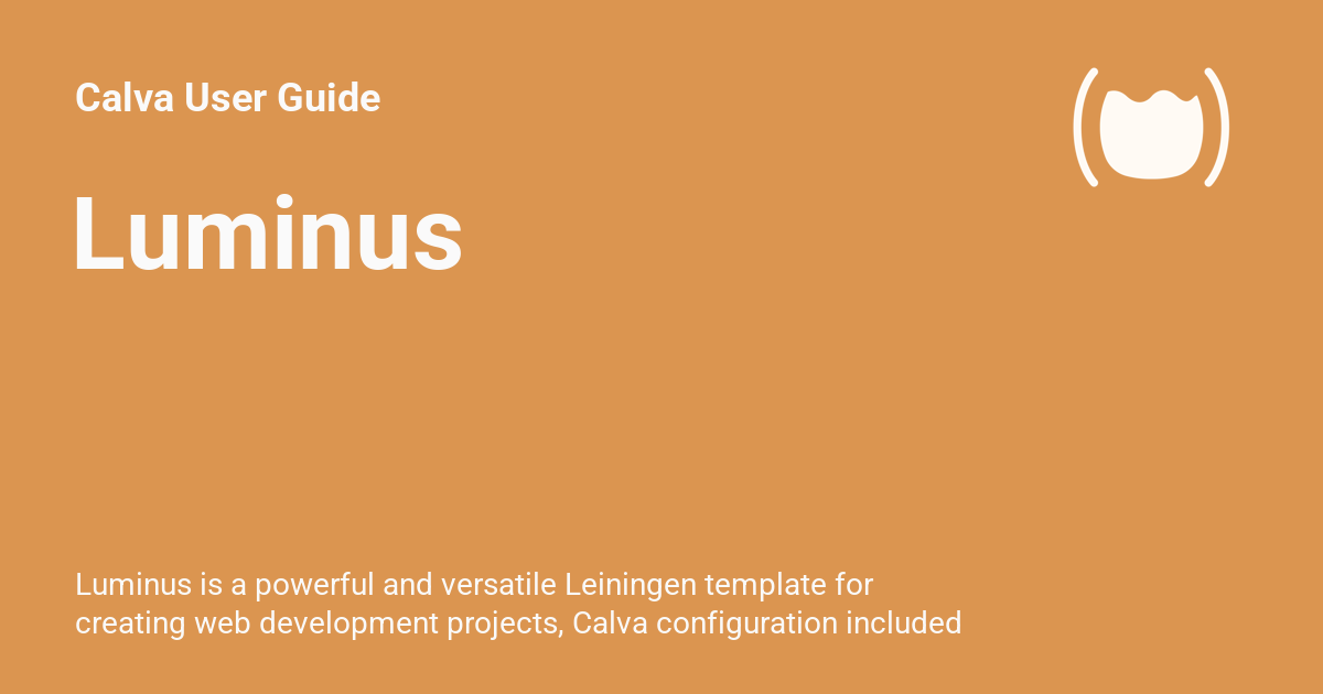 Luminus - Calva User Guide