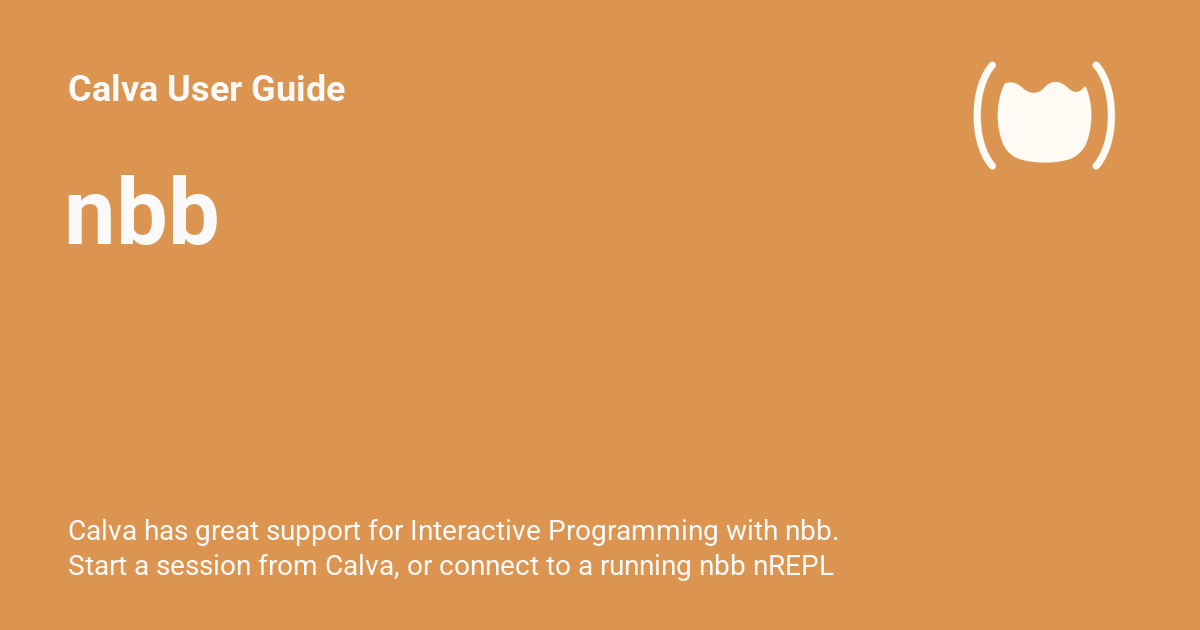 nbb - Calva User Guide